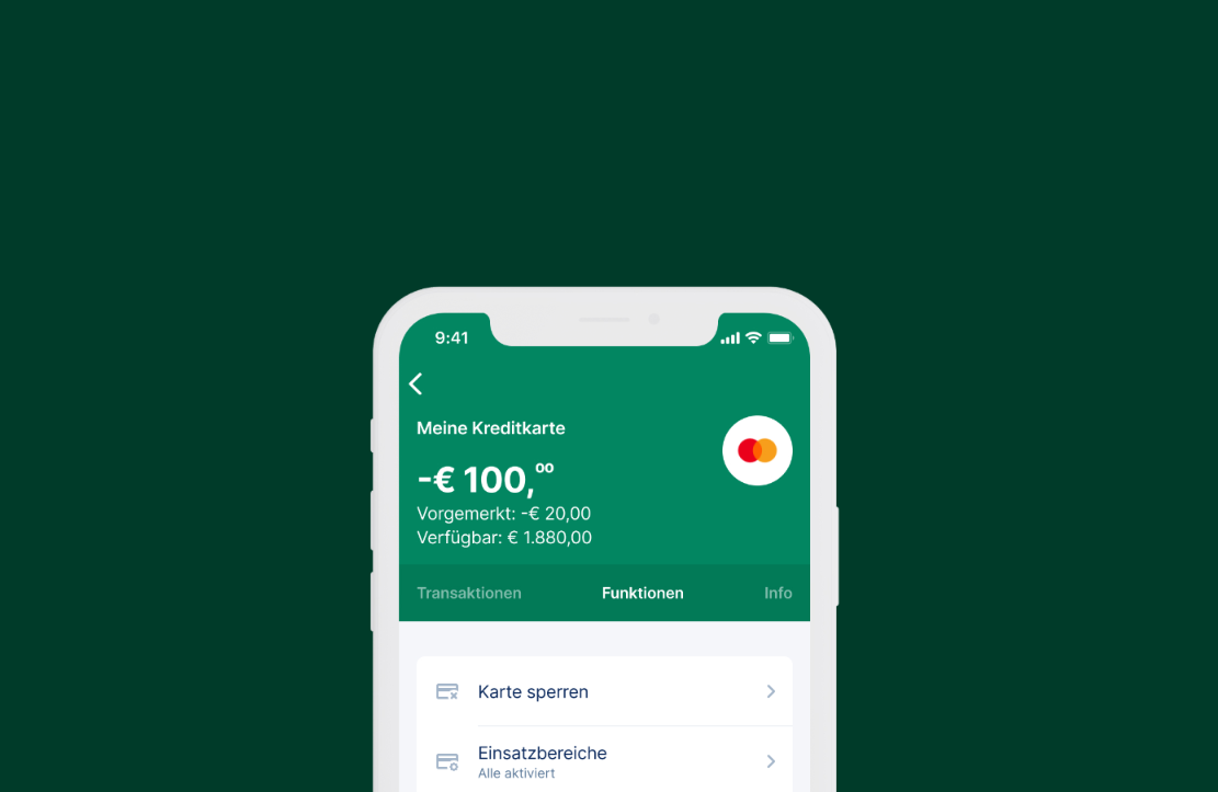Internetbanking George: Kartensperre & PIN-Anzeige | Erste Sparkasse