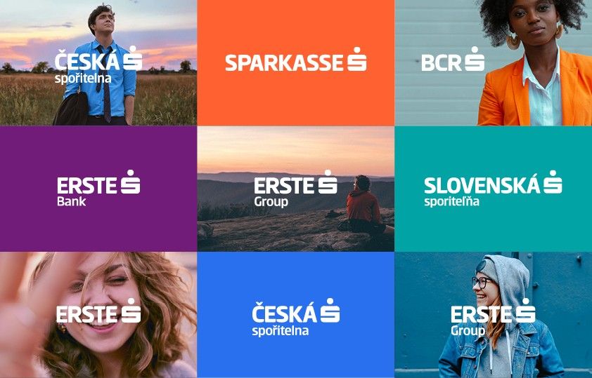 Erste Group's new brand identity is monochrome, multicolour and digital ...