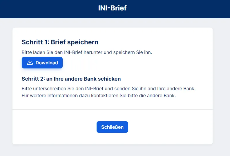 Neue EBICS-Verbindungen einrichten