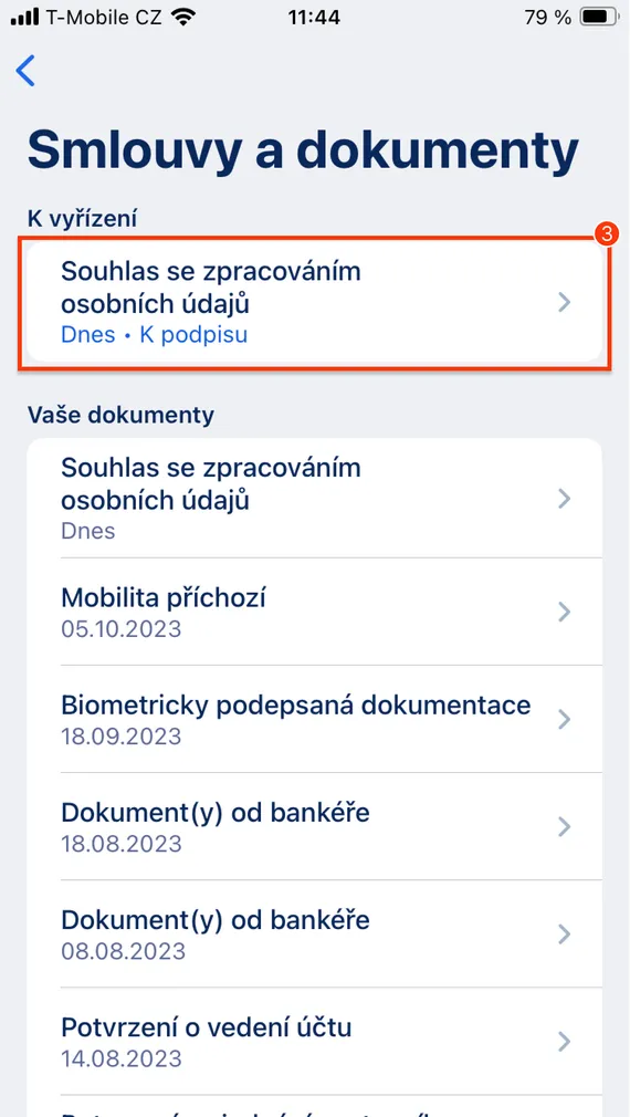 Dokumenty a jejich podpis přes George | Česká spořitelna
