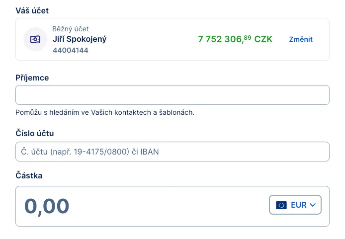 Centrum Podpory George Business: Platba do zahraničí