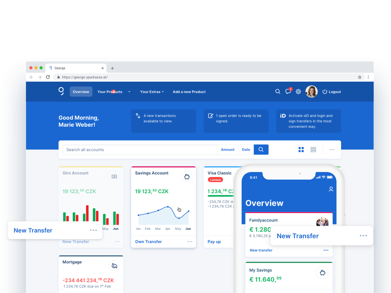 Create a New Transfer with George