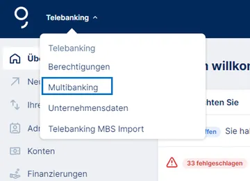 Neue EBICS-Verbindungen einrichten